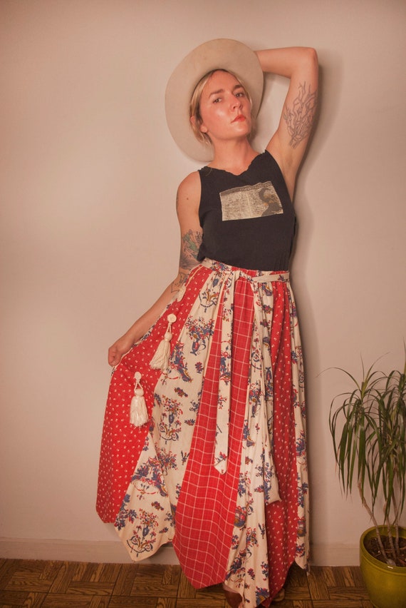 Vintage Chessa Davis Peasant Blouse and Maxi Skirt Se… - Gem