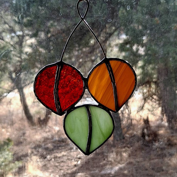 Stained Glass Aspen Leaves - Etsy