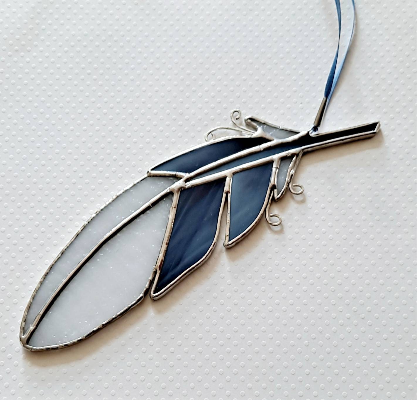 Spirit Feather, Stained Glass Feather Suncatcher, Native American ...