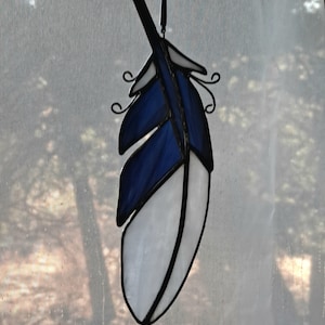 Spirit Feather, Stained Glass Feather Suncatcher, Native American ...