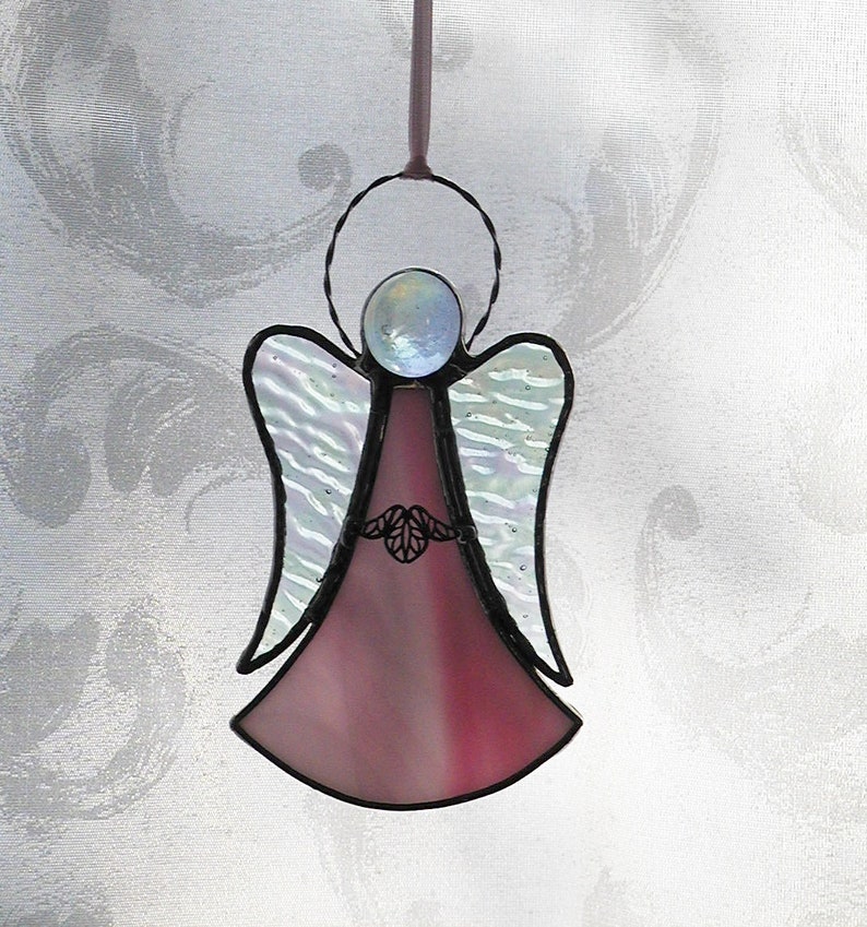 Stained Glass Angel Suncatcher Decorative Window Angel | Etsy