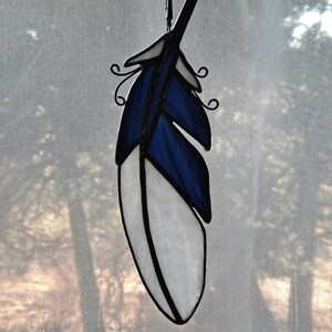 Spirit Feather, Stained Glass Feather Suncatcher, Native American ...