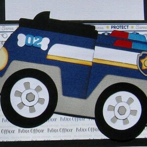 Pre-made Scrapbook Page KIT my Hero Police this is a Kit, Assembly ...
