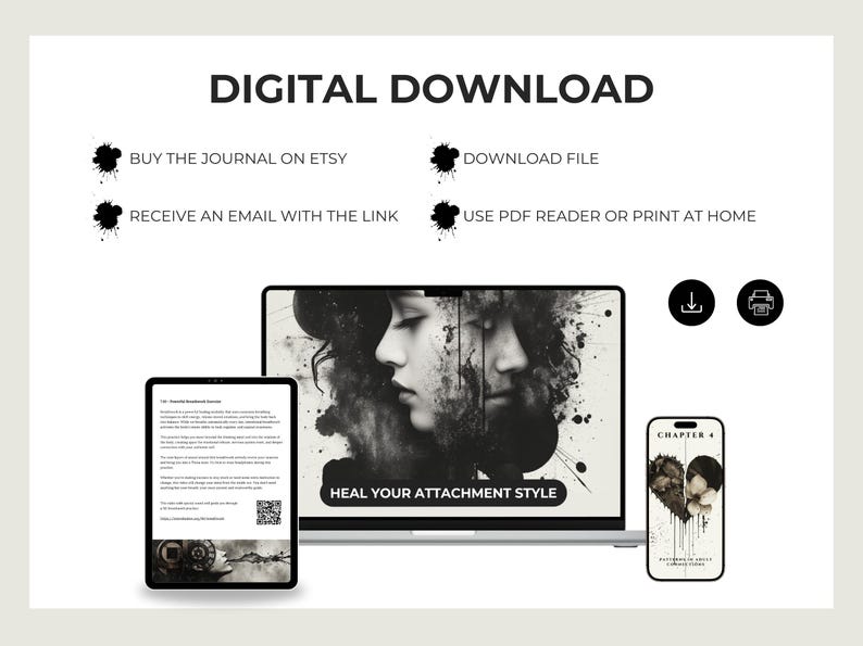 Shadow Work Journal: Anxious & Avoidant Attachment Healing (digital ...