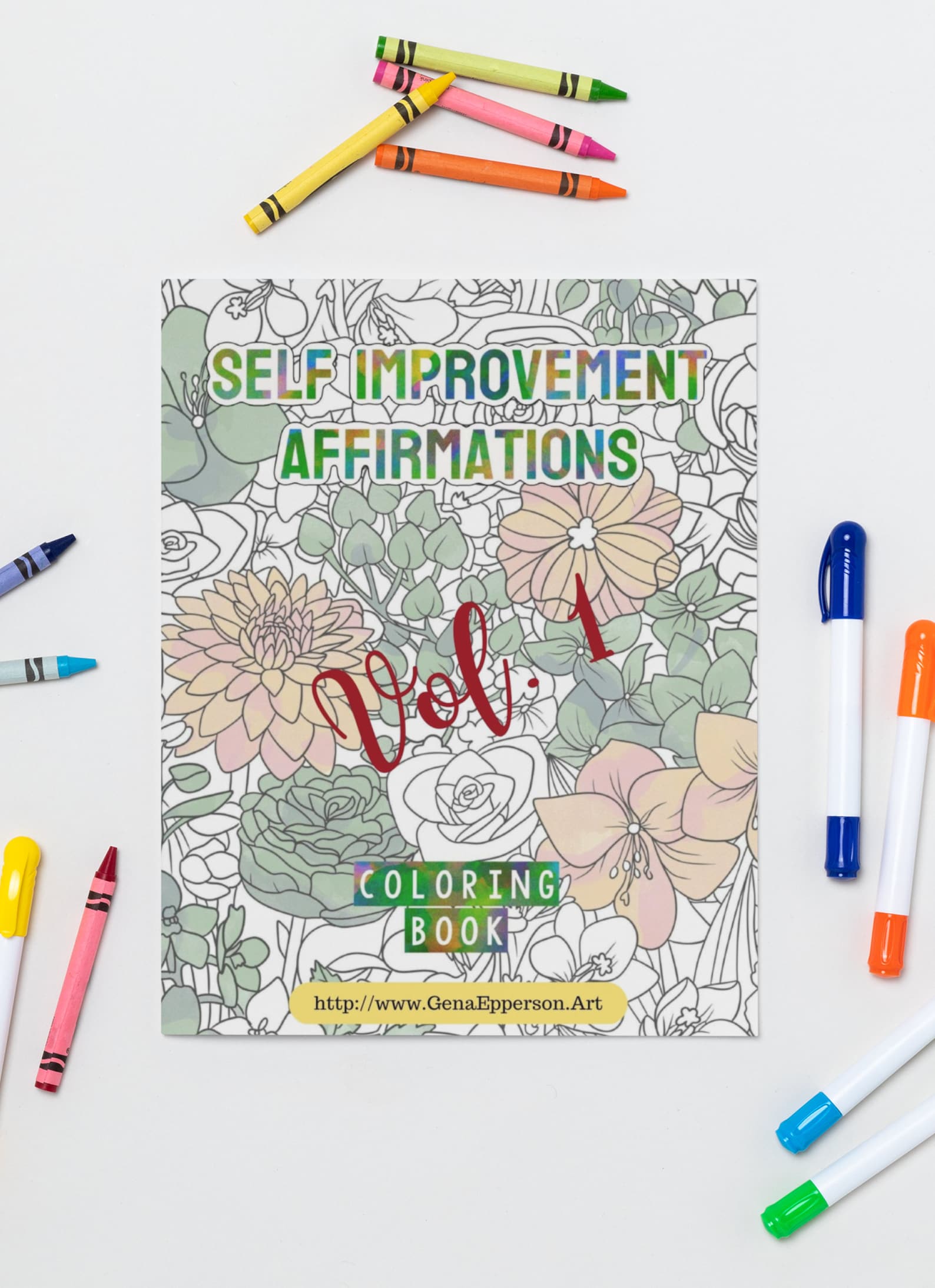 Self Improvement Affirmation Coloring Books-volume 1, Can Do, I AM ...