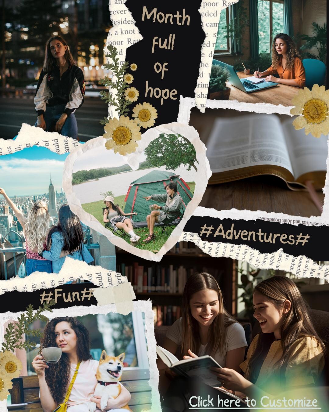 Editable Monthly Recap Instagram Template | Canva Design - Etsy
