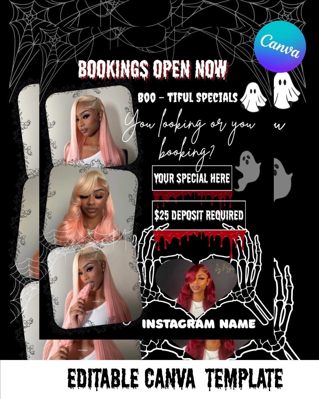Editable October Flyer Template | Canva Flyer for Service Providers ...