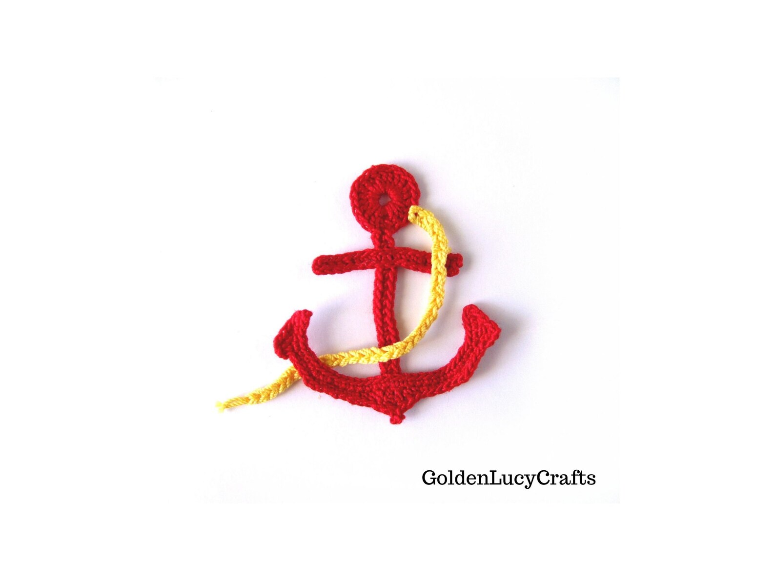 CROCHET PATTERN Anchor Applique Sea Motif Ocean - Etsy