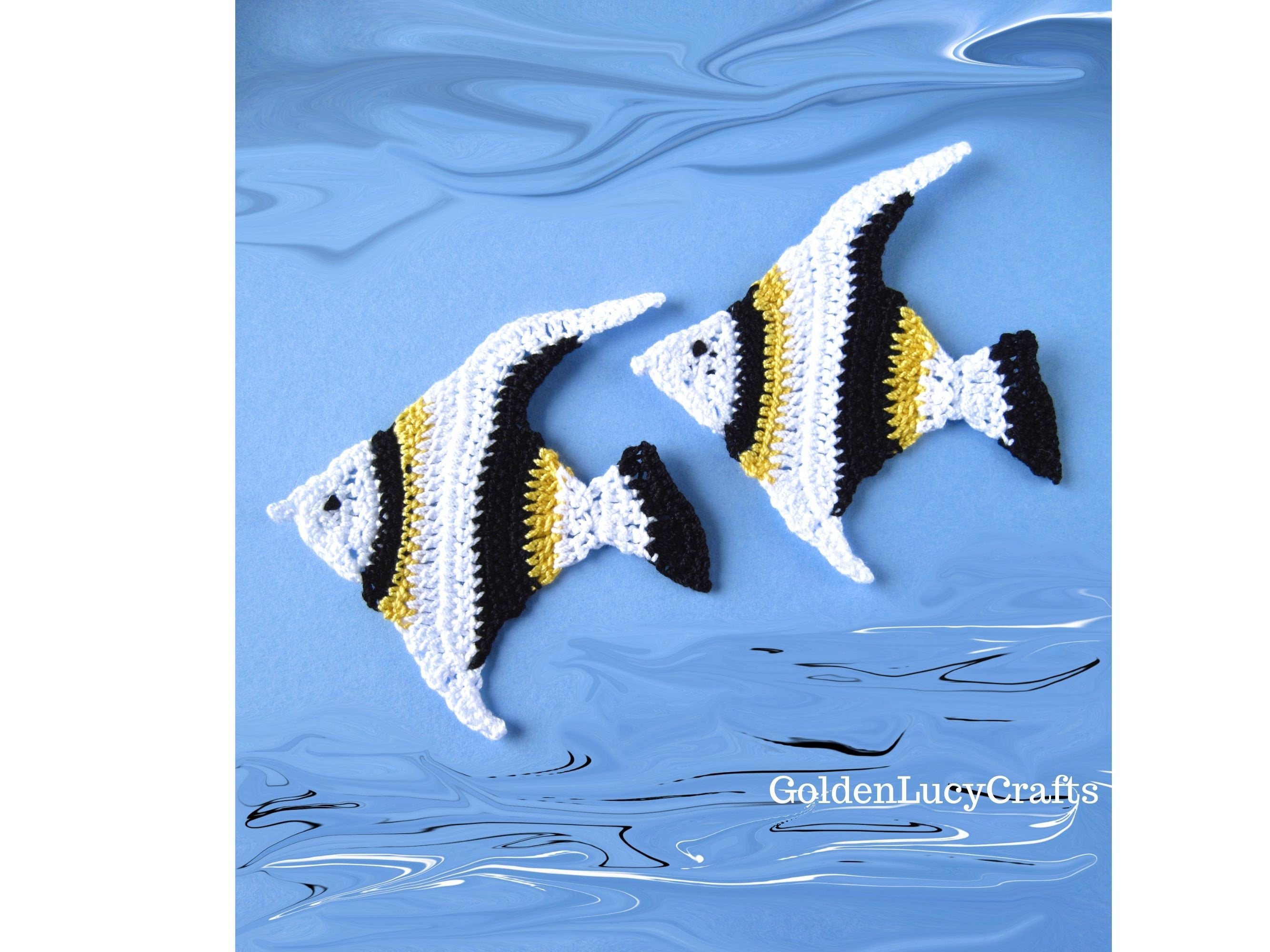 Crochet PATTERN Tropical Fish Moorish Idol Angelfish - Etsy