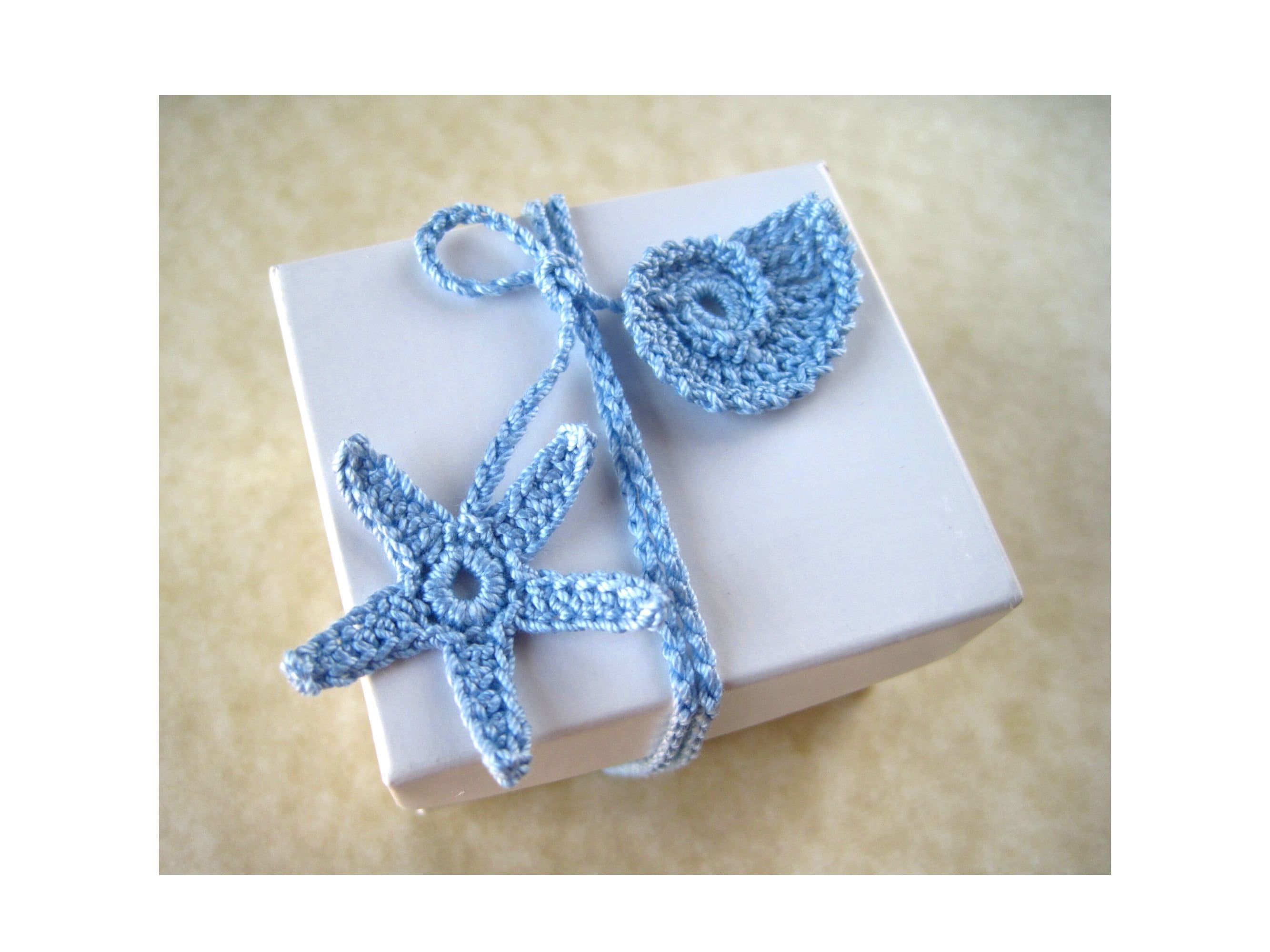 CROCHET PATTERN Gift Wrapping Ribbons Ties Packaging Holidays Seasonal ...