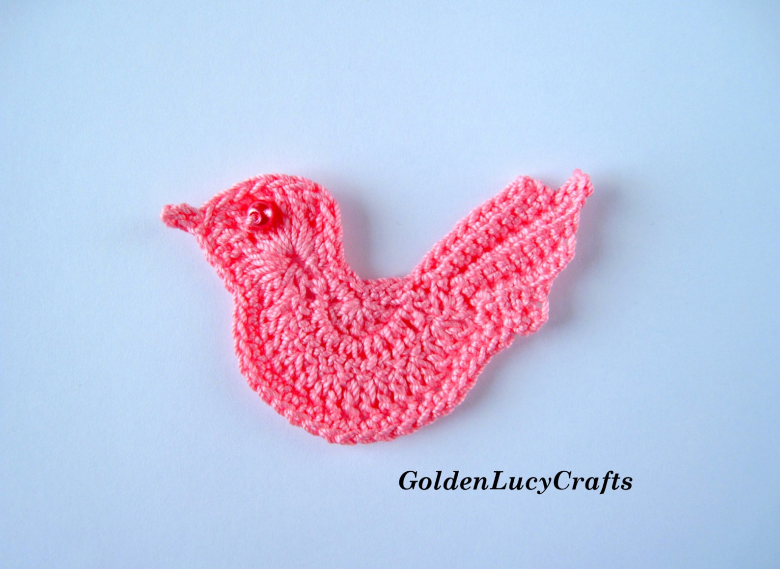 CROCHET PATTERN Bird Applique | Etsy