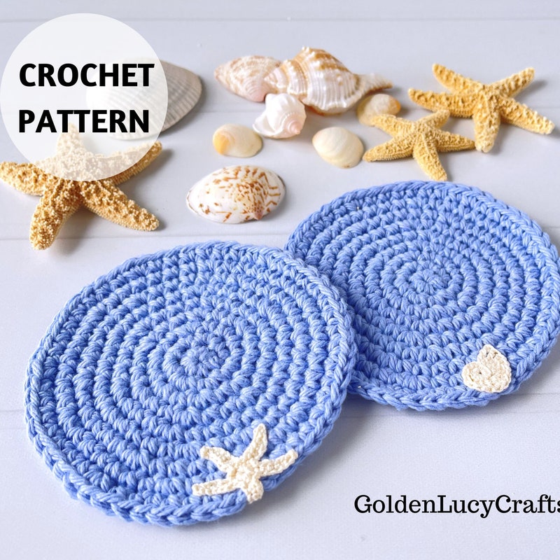 Seashell Coasters - Etsy