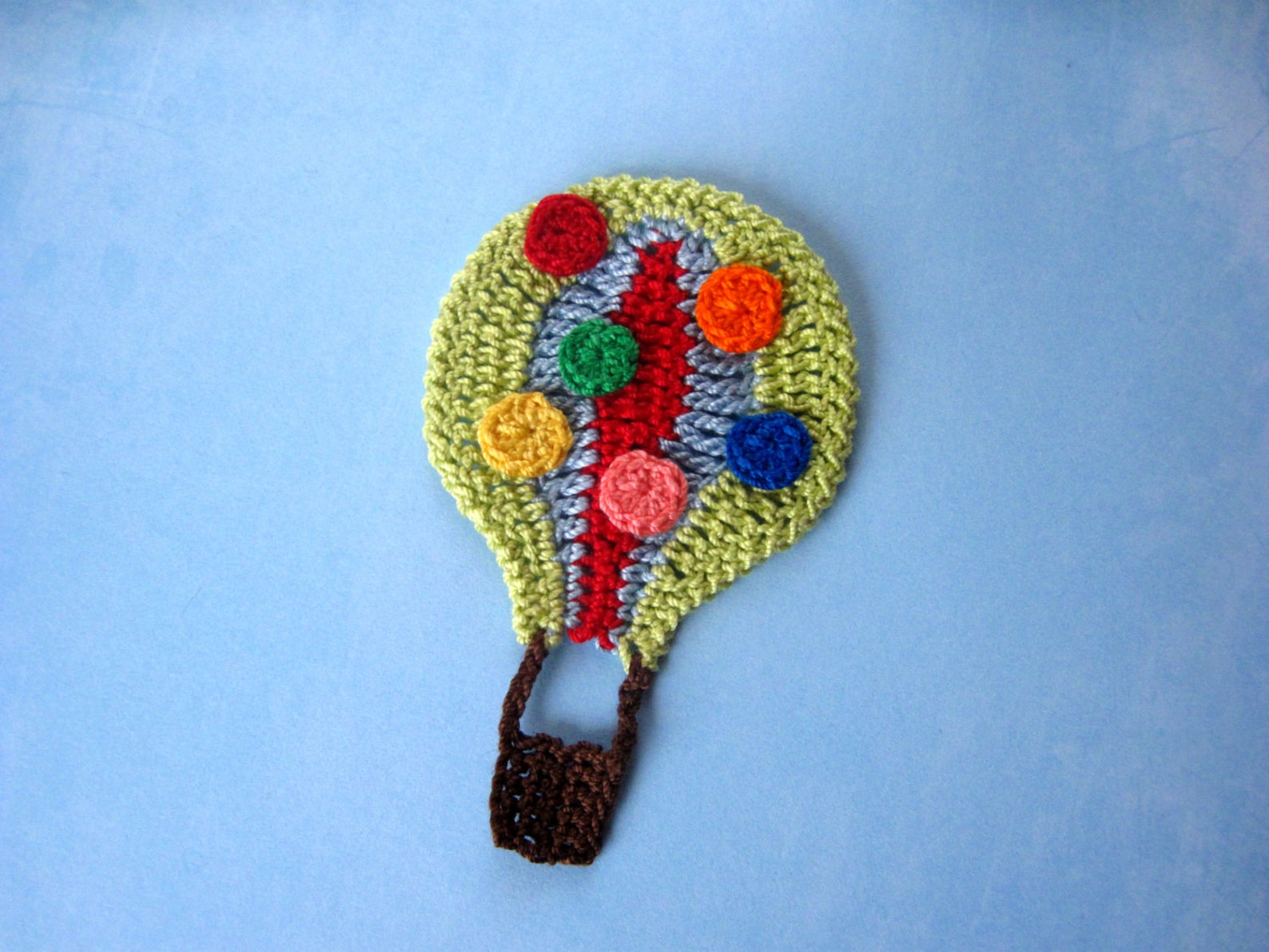CROCHET PATTERN Hot Air Balloon Applique Crochet Motif | Etsy