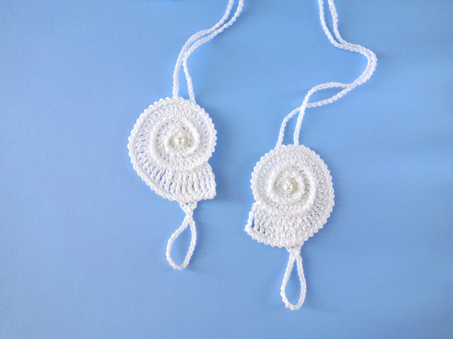 CROCHET PATTERN Barefoot Sandals, Sea Shell, Bridal, Summer, Beach ...