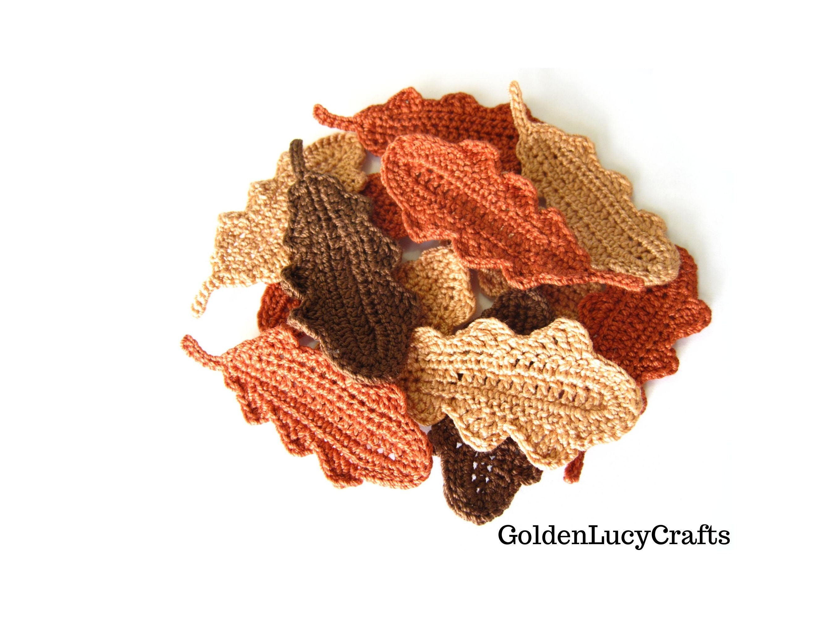 CROCHET PATTERN Oak Tree Applique, Wall Art, Fall, Autumn - Etsy