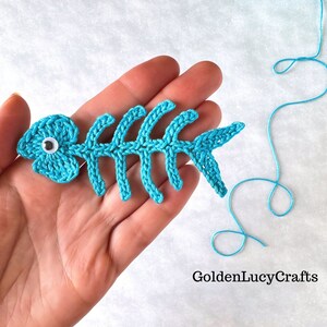 CROCHET PATTERN Fishbone Applique Fish Skeleton - Etsy