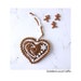 CROCHET PATTERN Gingerbread Heart Christmas Ornament - Etsy