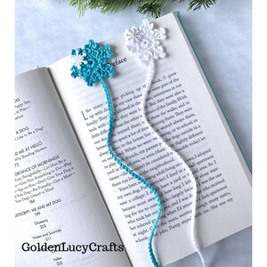 CROCHET PATTERN Snowflake Bookmark - Etsy