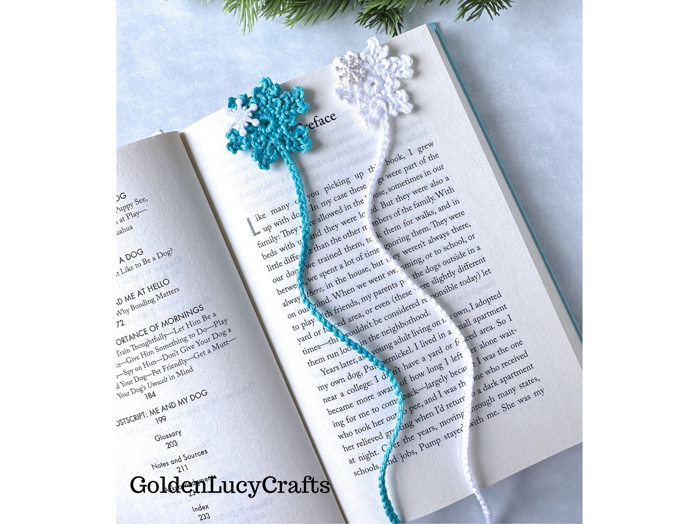 CROCHET PATTERN Snowflake Bookmark - Etsy