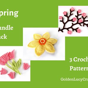 Spring Bundle Pack 3 Crochet PATTERNS - Etsy