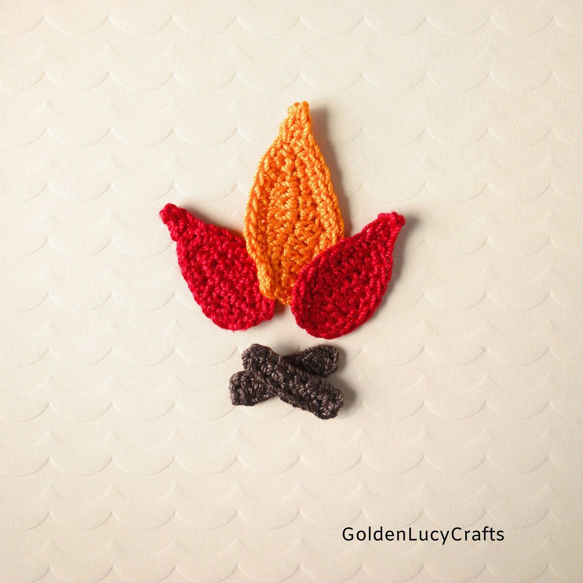 CROCHET PATTERN Camping Applique, Tent, Campfire, Fir Trees - Etsy