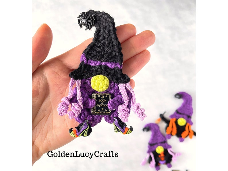 CROCHET PATTERN Witch Gnome Halloween - Etsy