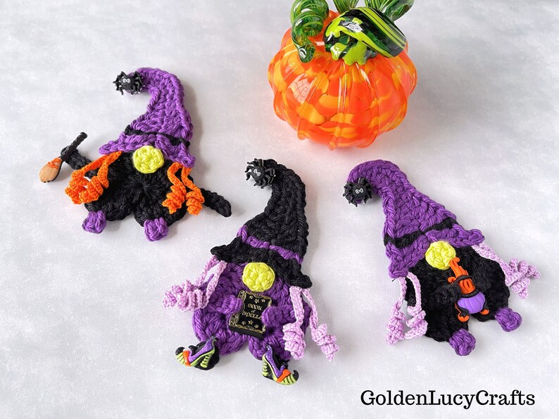 CROCHET PATTERN Witch Gnome Halloween - Etsy