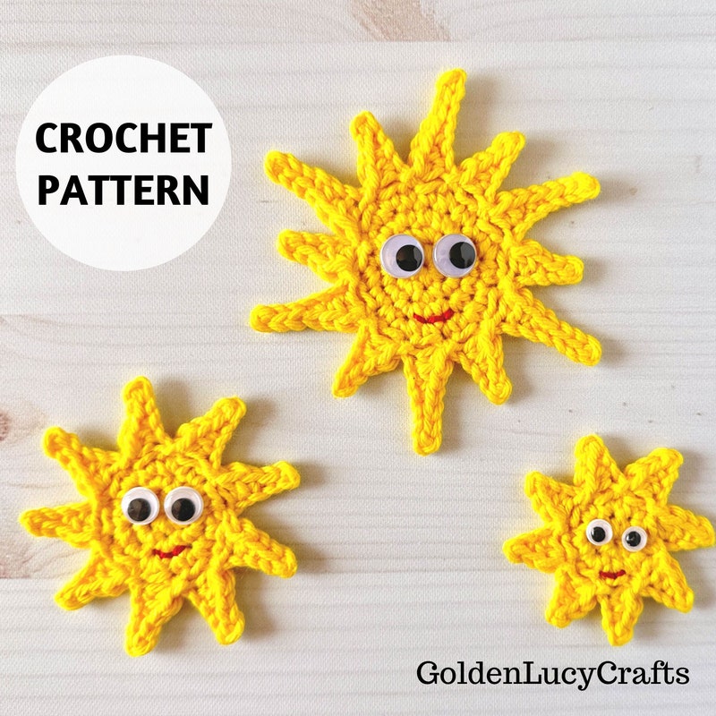 Sun Applique - Etsy