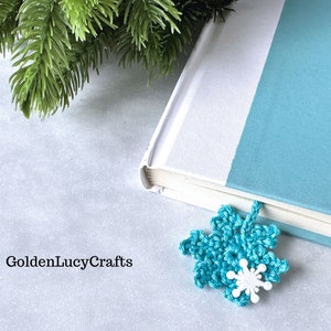 CROCHET PATTERN Snowflake Bookmark - Etsy