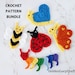 CROCHET PATTERN Bundle - Bugs, Butterfly, Ladybug, Bee, Caterpillar ...