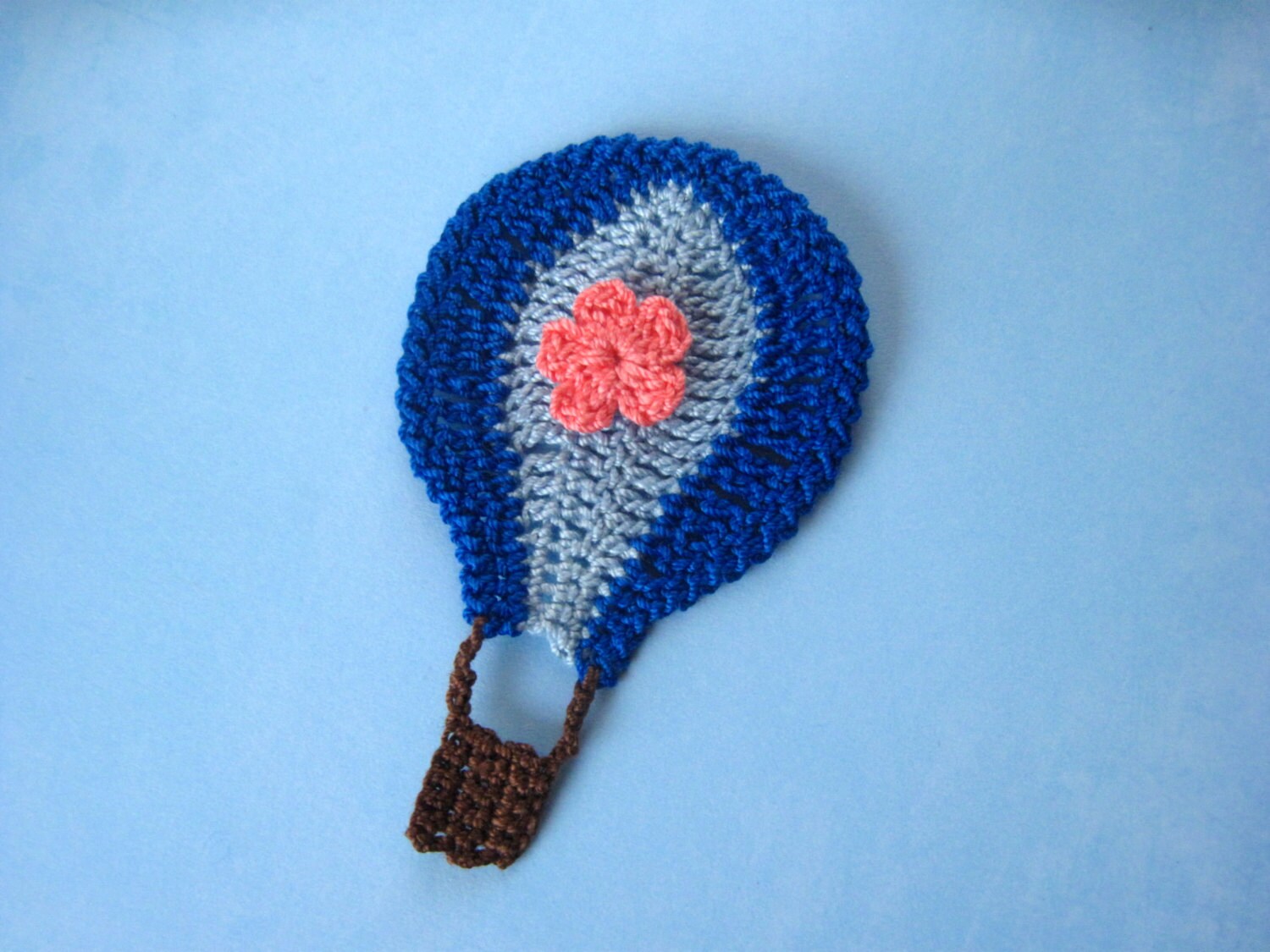 CROCHET PATTERN Hot Air Balloon Applique Crochet Motif | Etsy