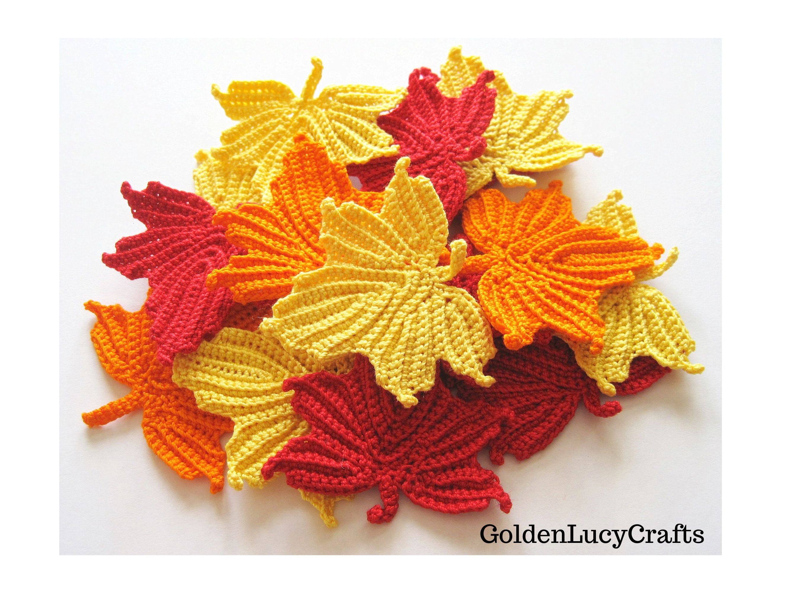 CROCHET PATTERN BUNDLE Fall Leaves 3 Crochet Pattern - Etsy