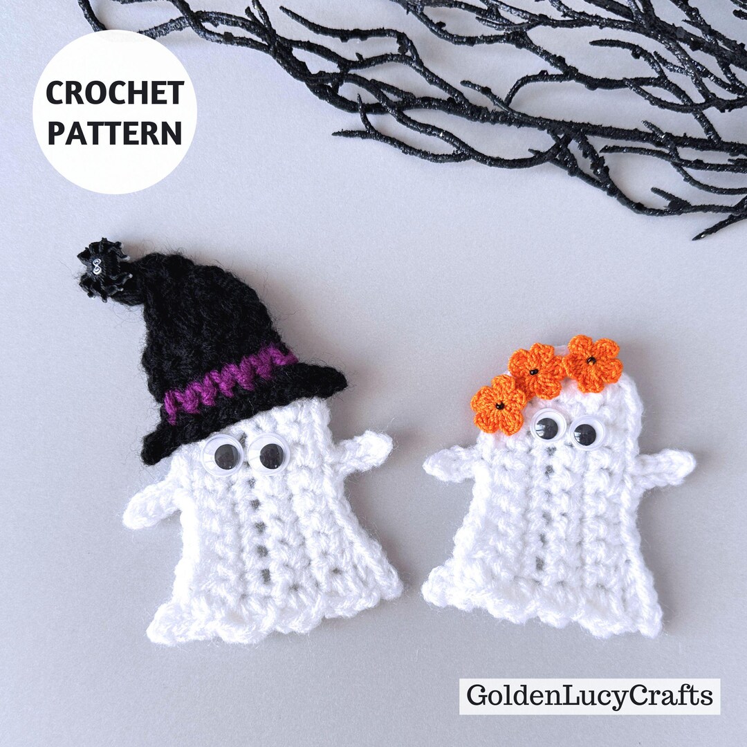 CROCHET PATTERN Ghost Applique - Etsy