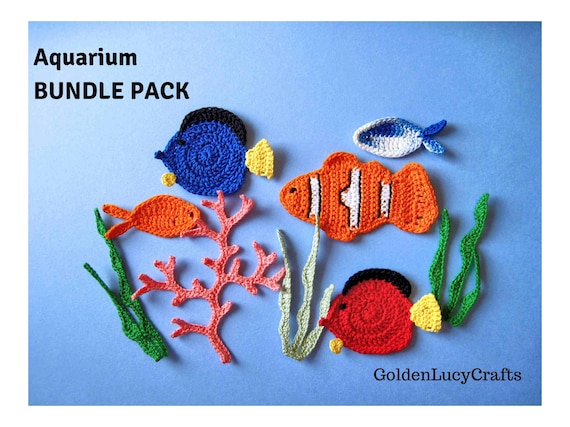 Aquarium BUNDLE PACK 4 Crochet Patterns - Etsy