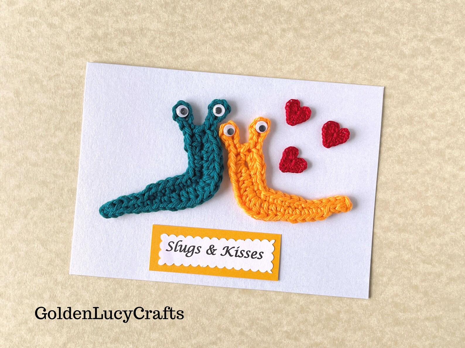 CROCHET PATTERN Slug Applique Slugs and Kisses Motif - Etsy