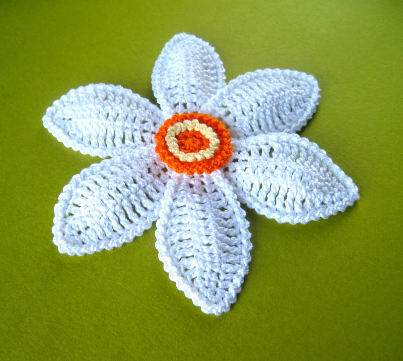 CROCHET PATTERN Daffodil Applique Spring Flower Narcissus - Etsy