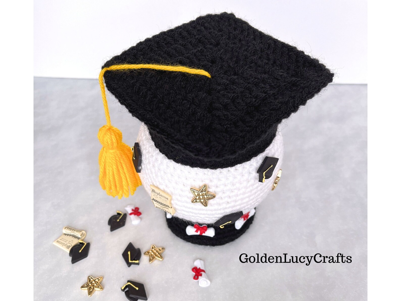 CROCHET PATTERN Graduation Snow Globe Amigurumi Toy Gift Idea - Etsy