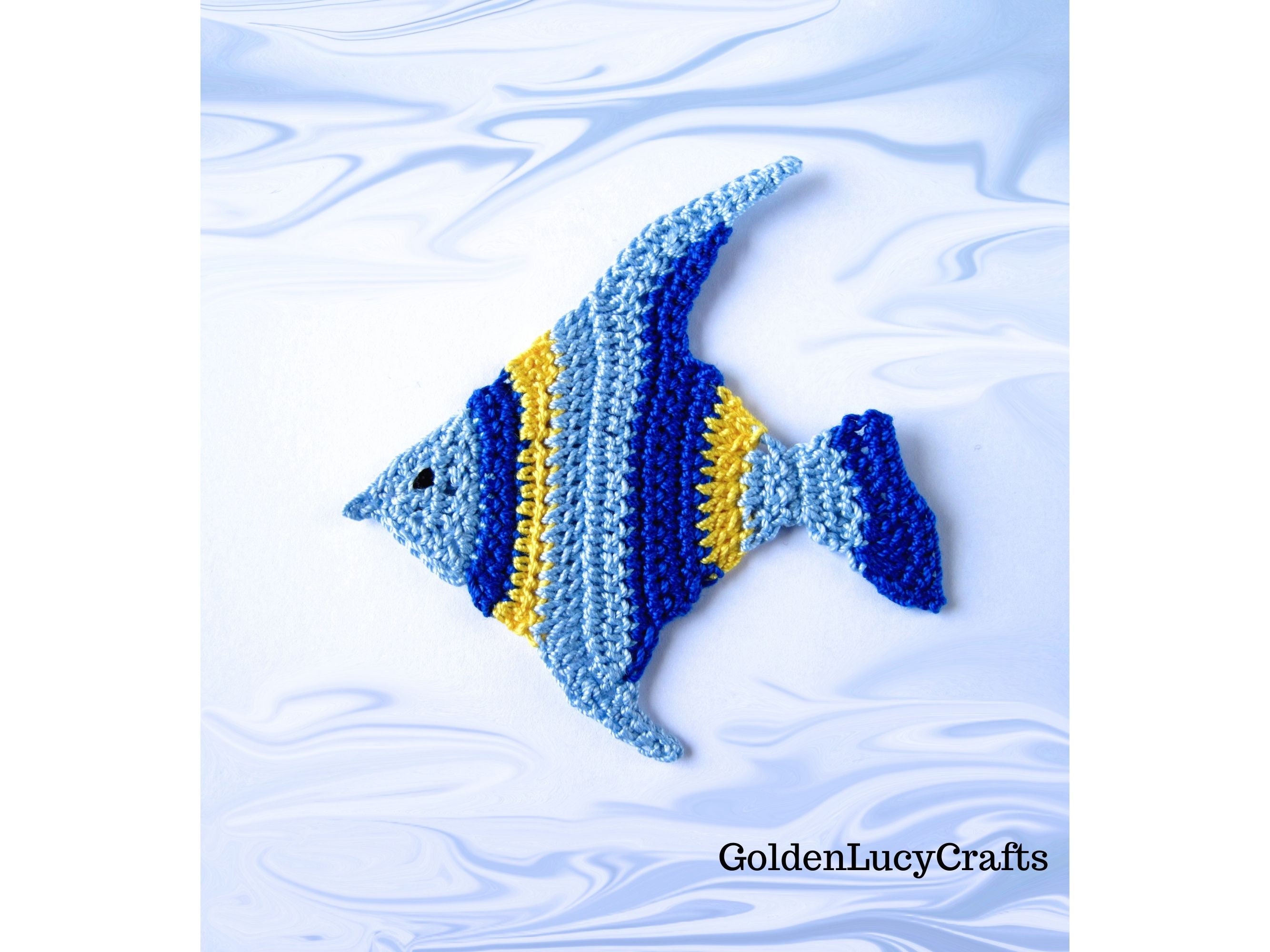 Crochet PATTERN Tropical Fish Moorish Idol Angelfish - Etsy