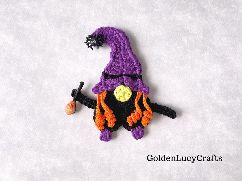 CROCHET PATTERN Witch Gnome Halloween - Etsy
