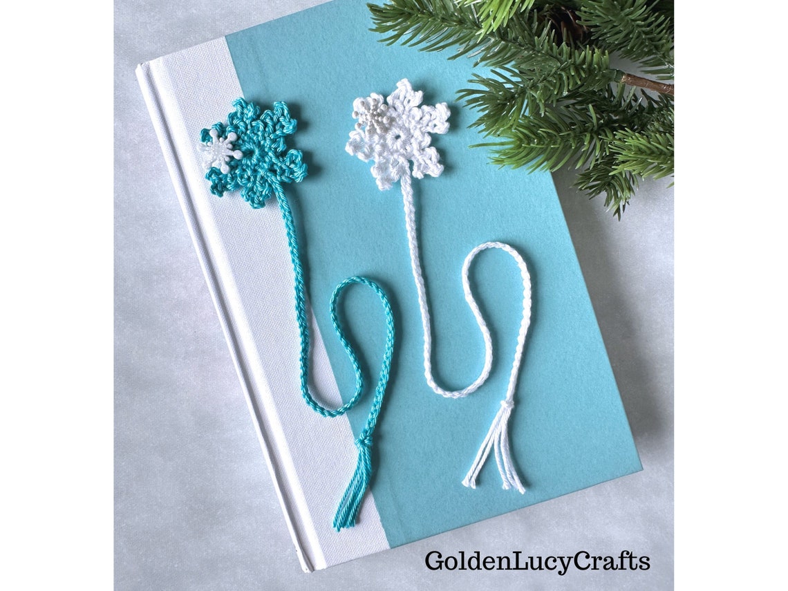 CROCHET PATTERN Snowflake Bookmark - Etsy