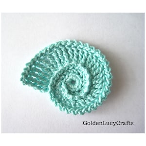 Crochet Pattern Sea Shell Applique, Sea Motif - Etsy