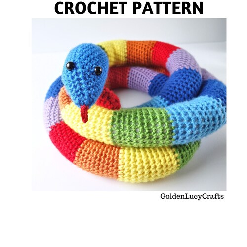 Snake Amigurumi Crochet Pattern - Etsy