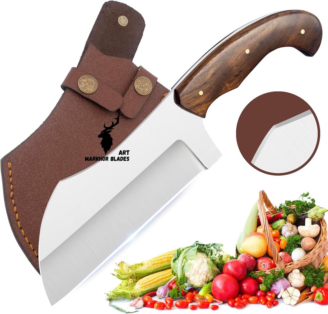 Handmade Butcher Knife Chopper Knife High Carbon Stainless Steel Meat ...
