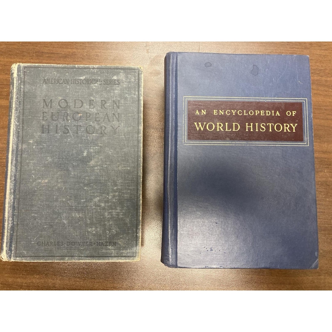 Vintage History Book Set - 1917 and 1952 - Etsy