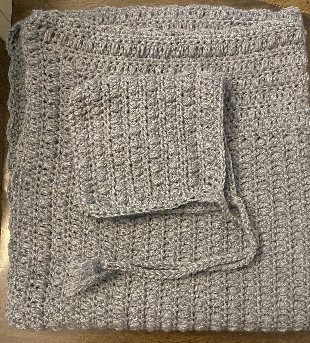 Soft Gray Hand-crocheted Baby Blanket Cozy Nursery Essential - Etsy