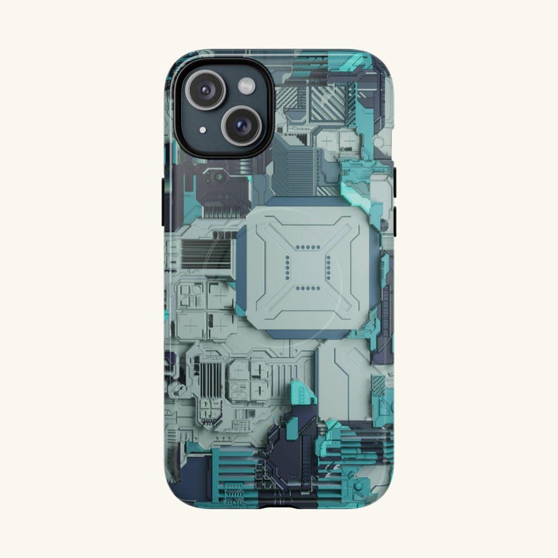 Futuristic Motherboard Design | iPhone Case | Magnetic Tough Case - Etsy