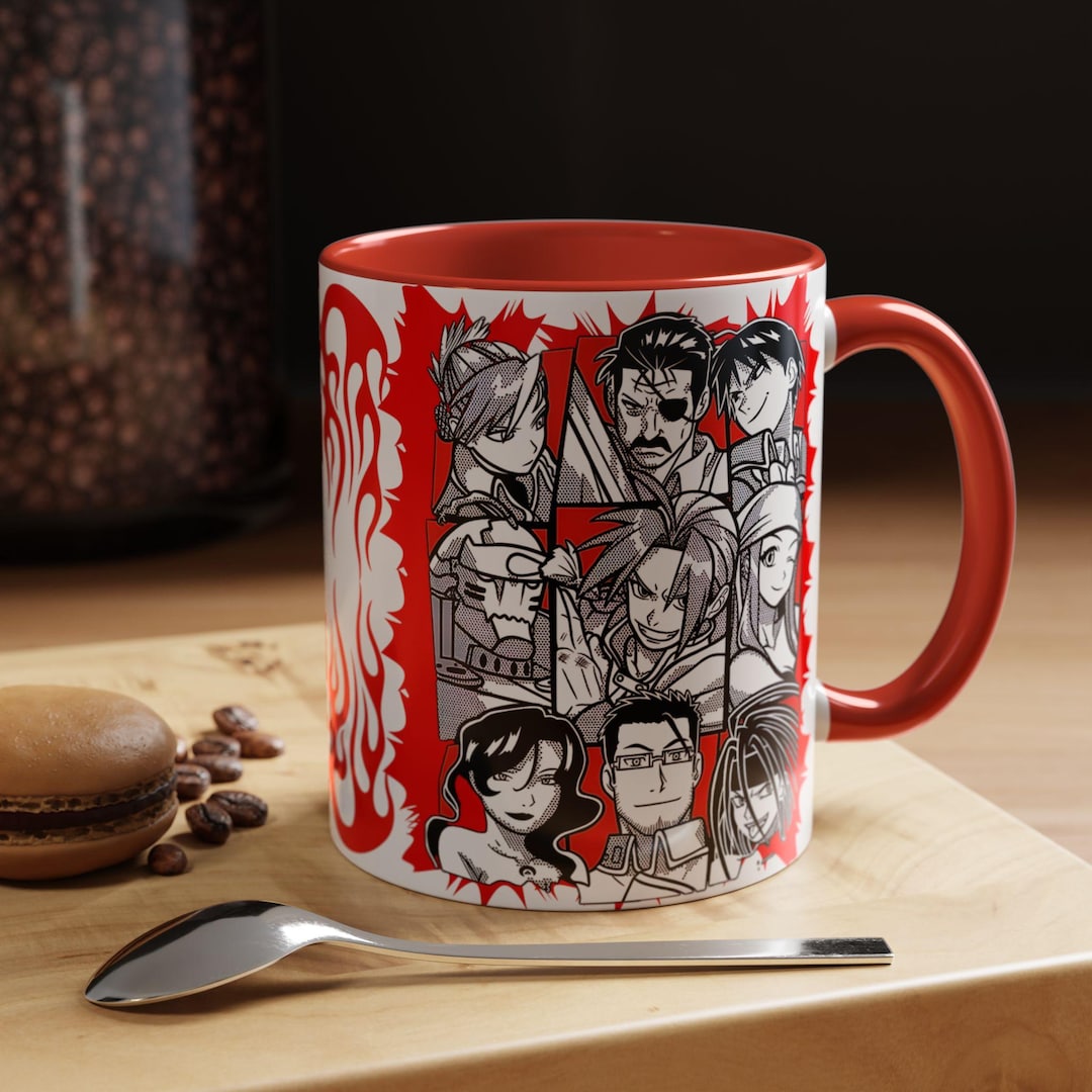 Fullmetal Anime Mug, Anime Gift Mug, Anime Ceramic Mug, Manga Anime Mug ...