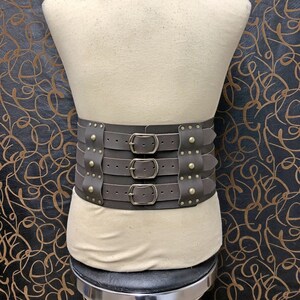 Gladiator/barbarian/viking Heavy Triple Belt With Removable - Etsy