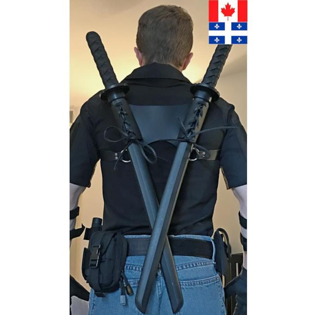 Double Leather Back Scabbard for Prop or Real Katanas and Even ...