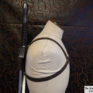 Double Leather Back Scabbard for Latex Sword, Luxury Version. LARP, SCA ...